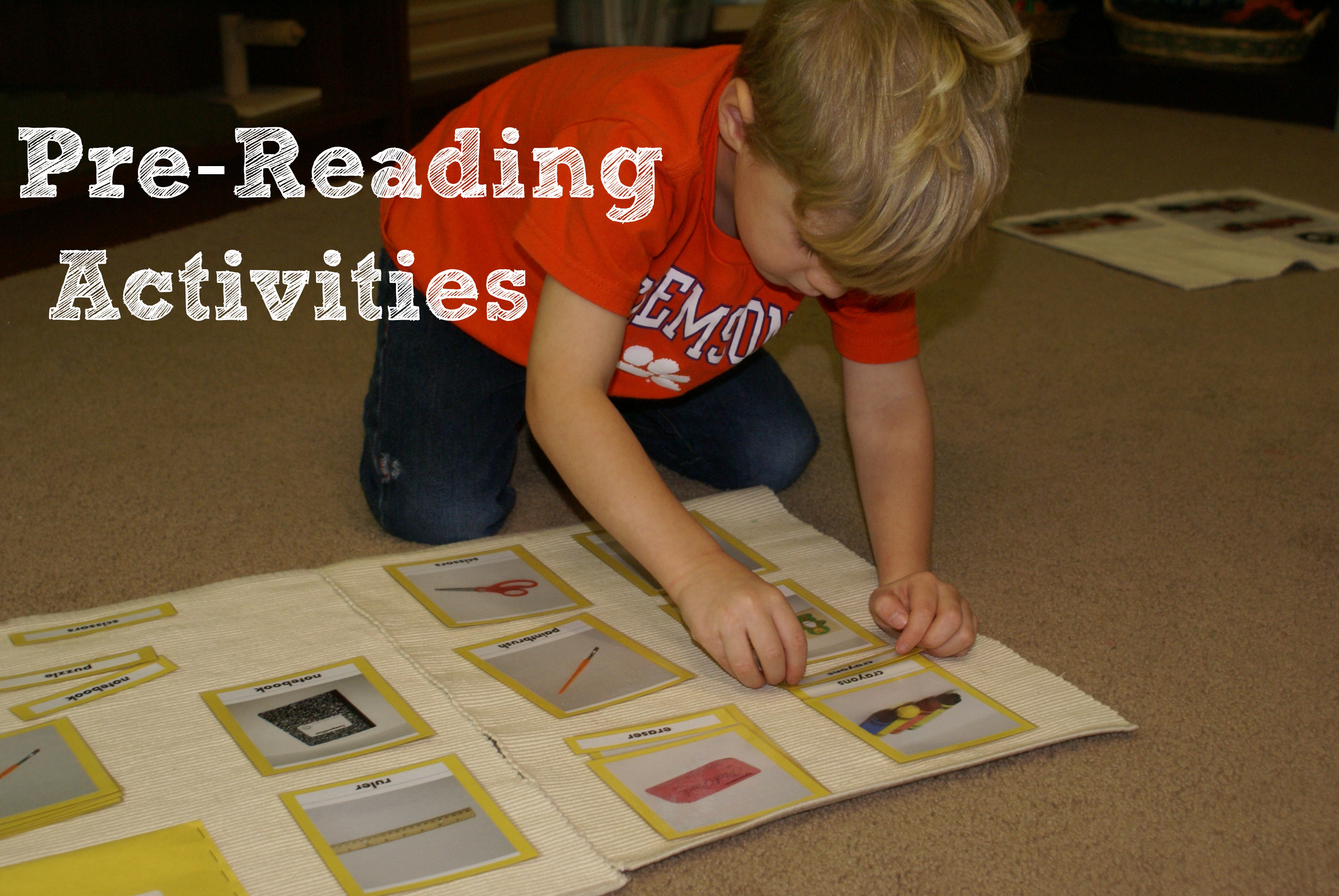 Montessori Pre Reading Activities