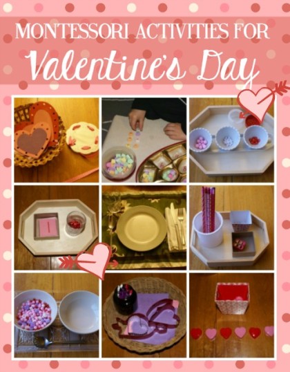 Valentine’s Inspired Montessori Activities