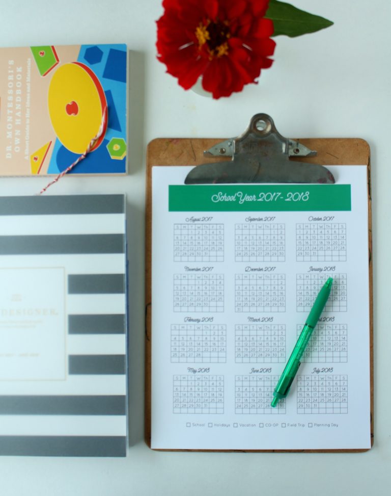 Montessori Homeschool Planner